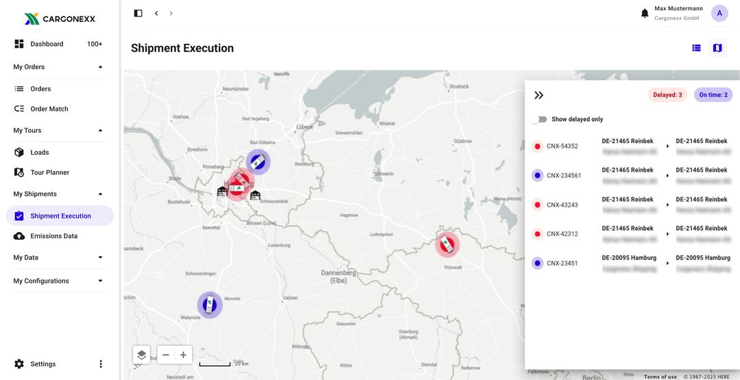 Cargonexx Transport Management Plattform